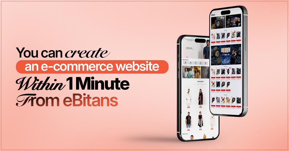 eCommerce Website Builder in Bangladesh || Create Your Store in 1 Min from eBitans | eBitans