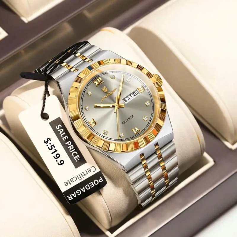 Watch Time | POEDAGAR 872 Original Military Man Wristwatch Quartz Week ...